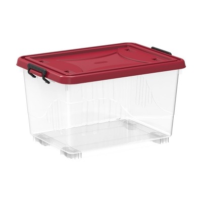 Plastic storage boxes with wheels and lid store